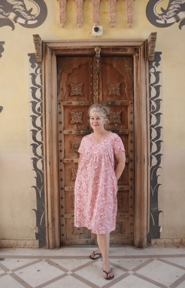 Hand screen printed nightie (dress) - Diddly Do